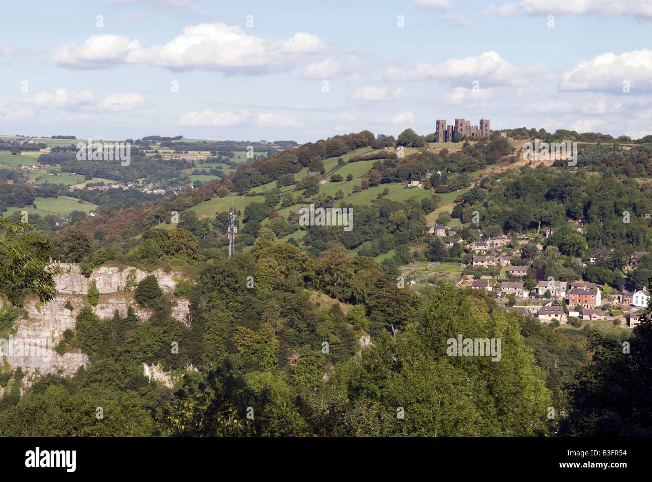 Riber Castle near Matlock in Derbyshire "Great Britain Stock Photo - Alamy