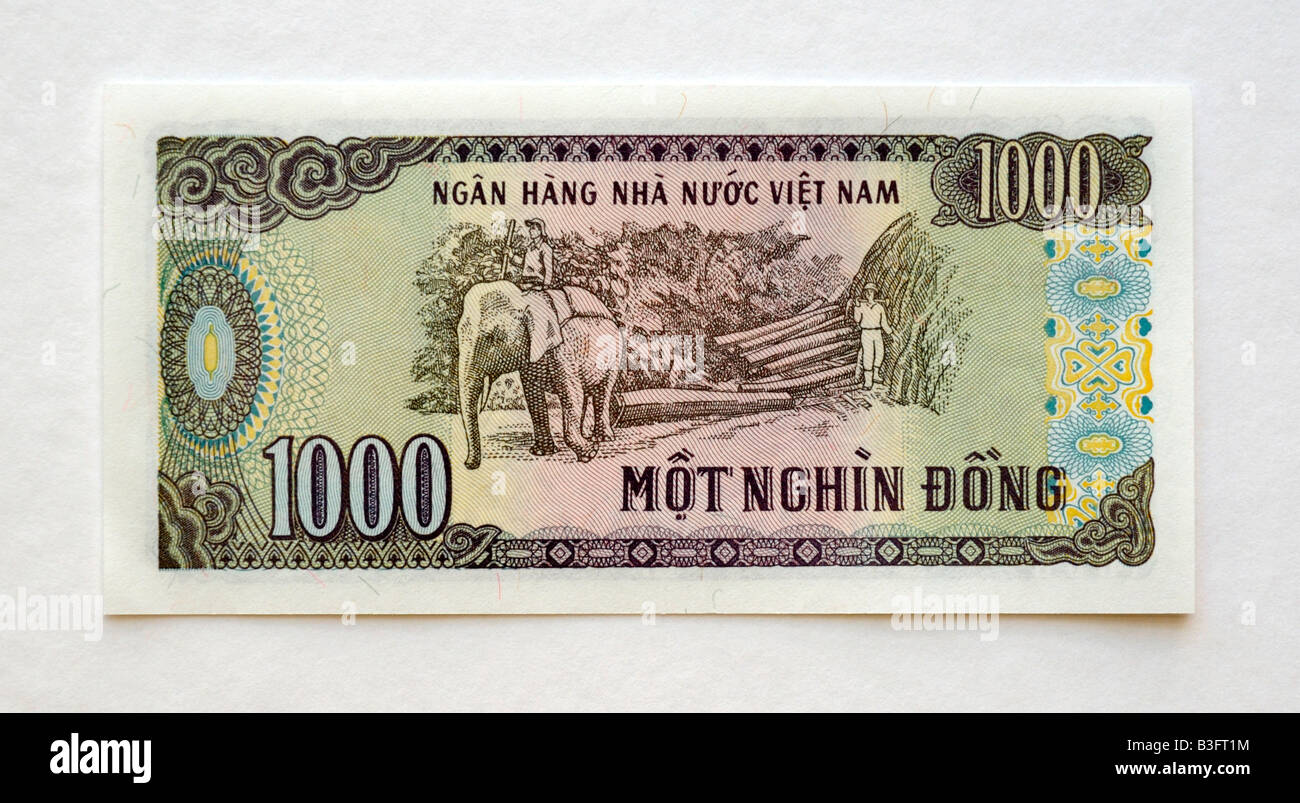 Vietnam 1000 One Thousand Dong Bank Note Stock Photo - Alamy