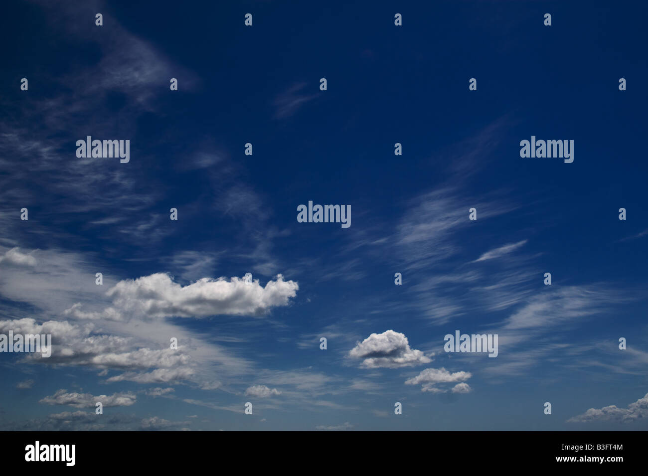 Bright blue summer sky Stock Photo - Alamy