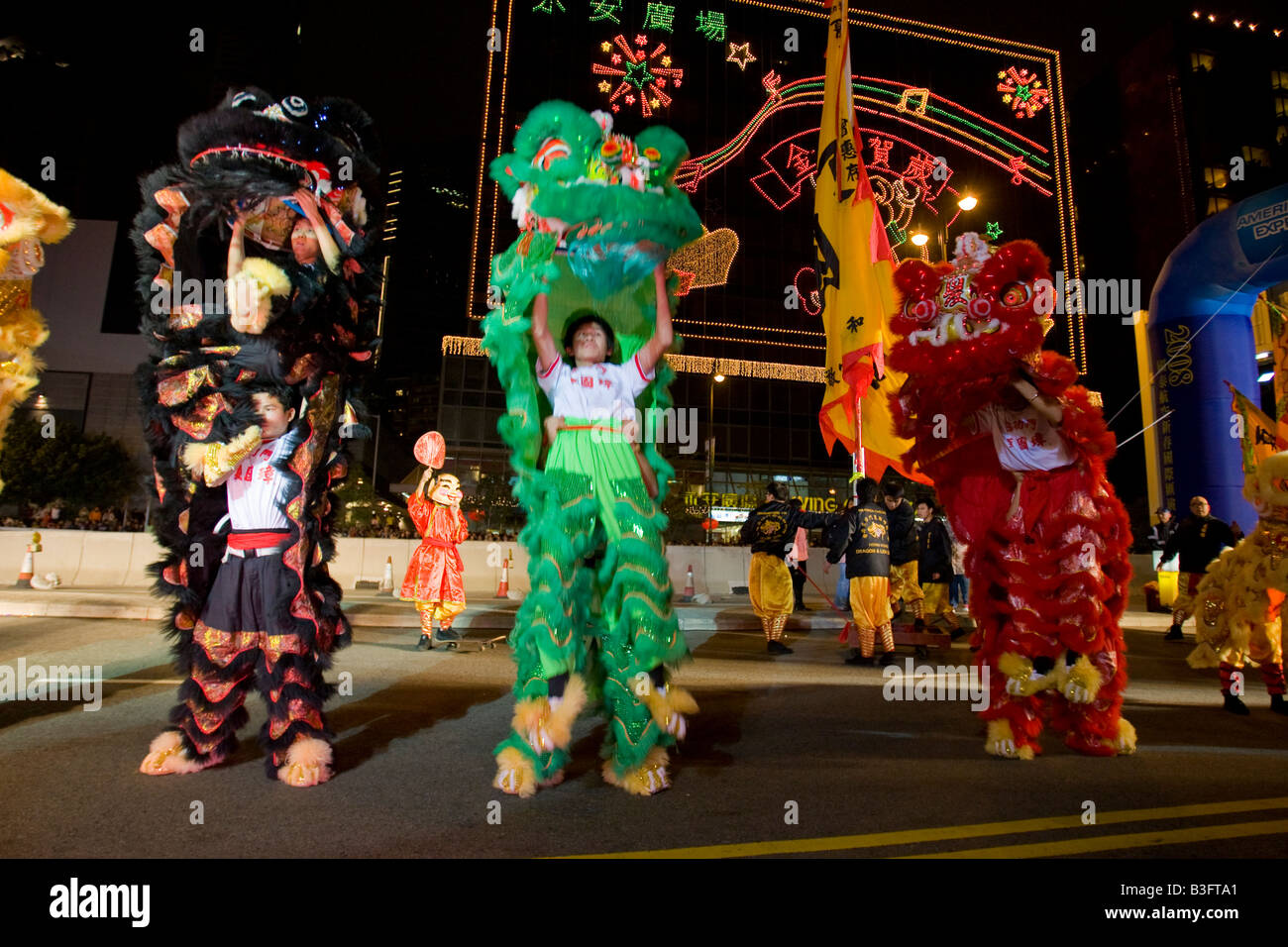 Images from 2008 Chinese New Years Parade in Hong Kong Stock Photo - Alamy