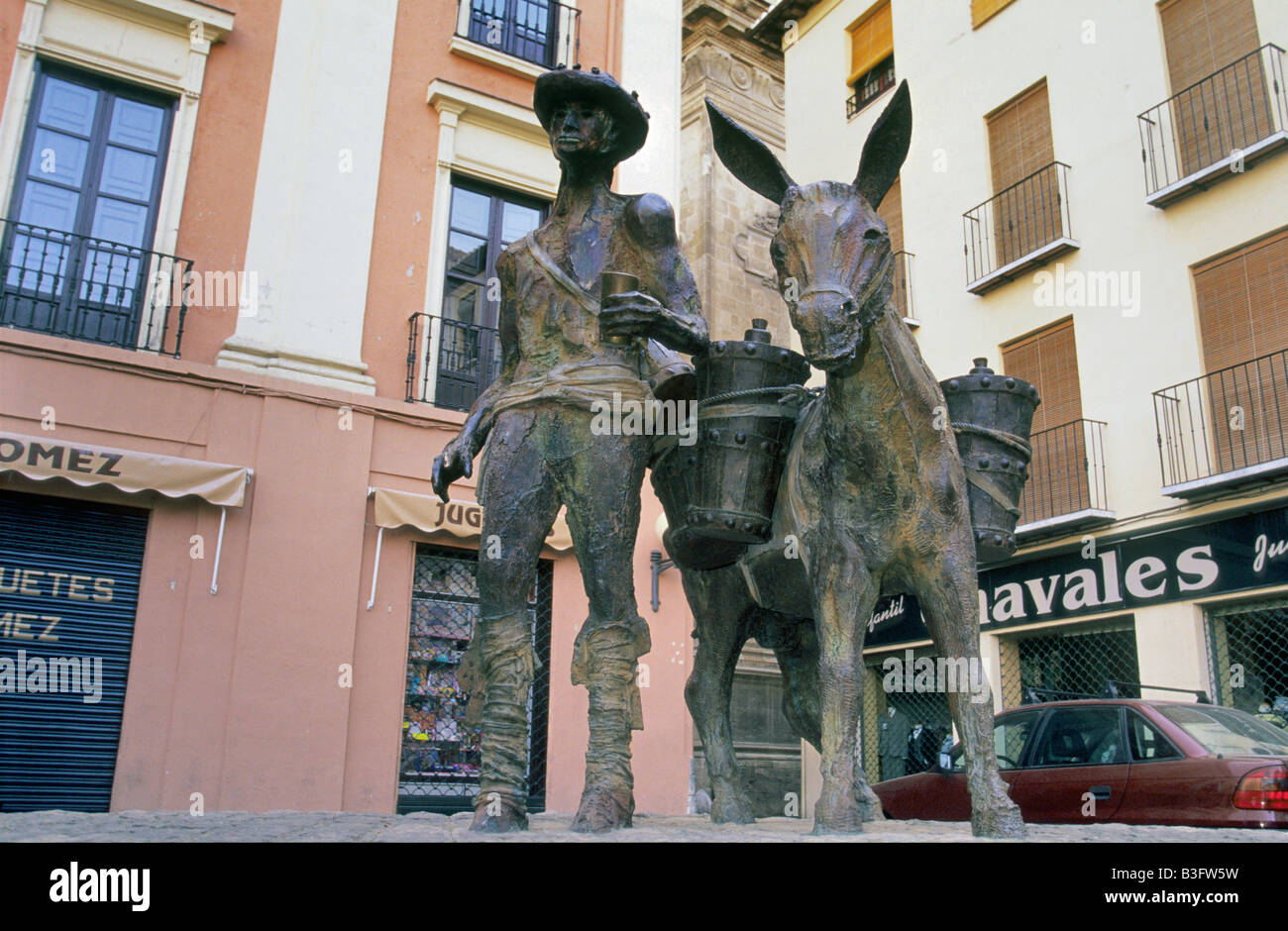 Tradition man burro donkey statue hi-res stock photography and images ...