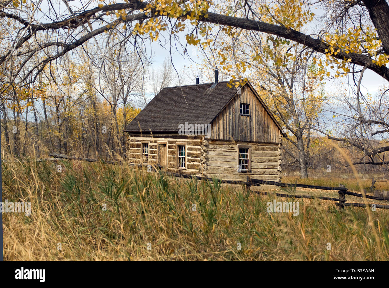 Theodore roosevelt national park cabin hi-res stock photography and ...