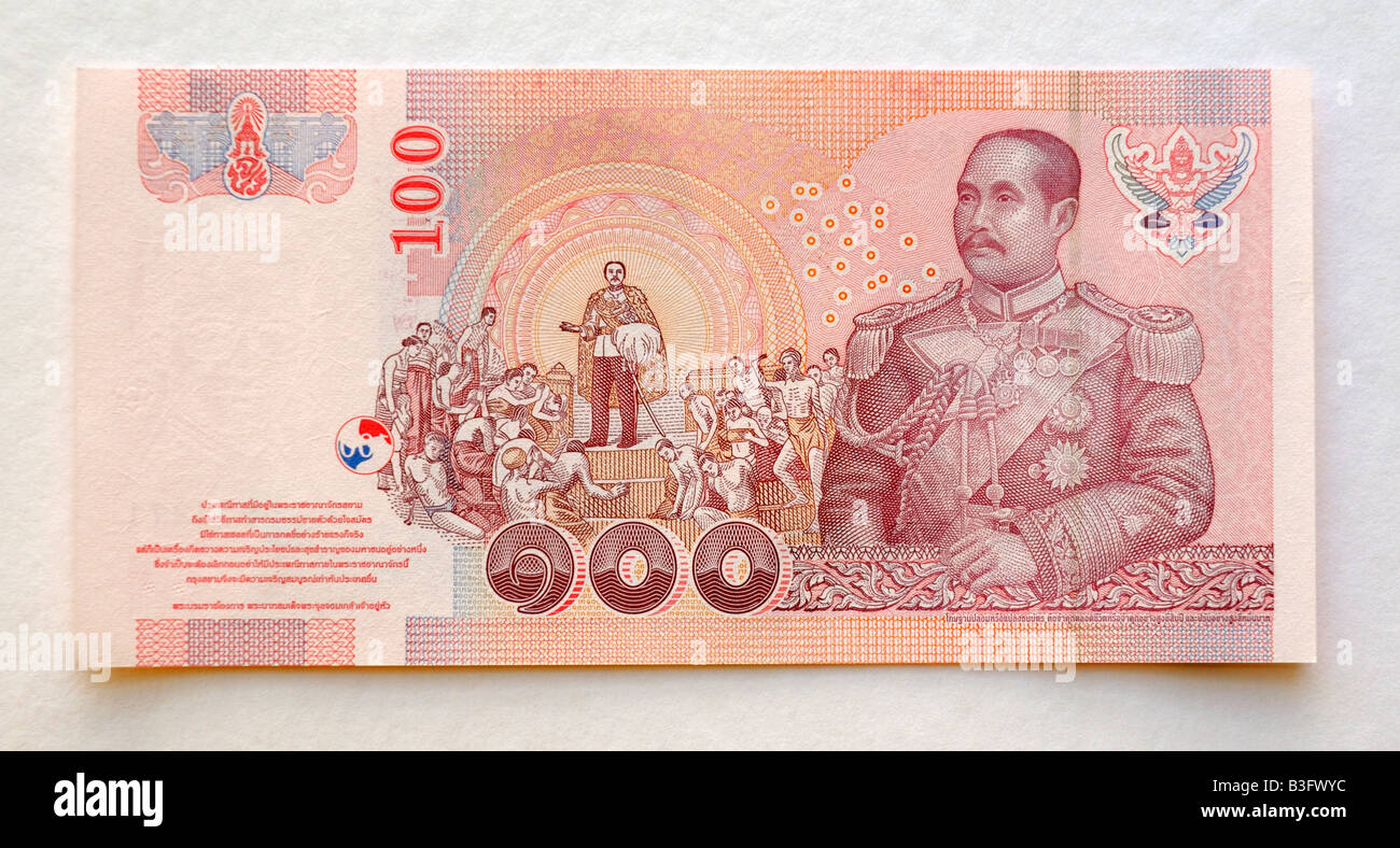 Banknote currency 100 thailand hi-res stock photography and images - Alamy