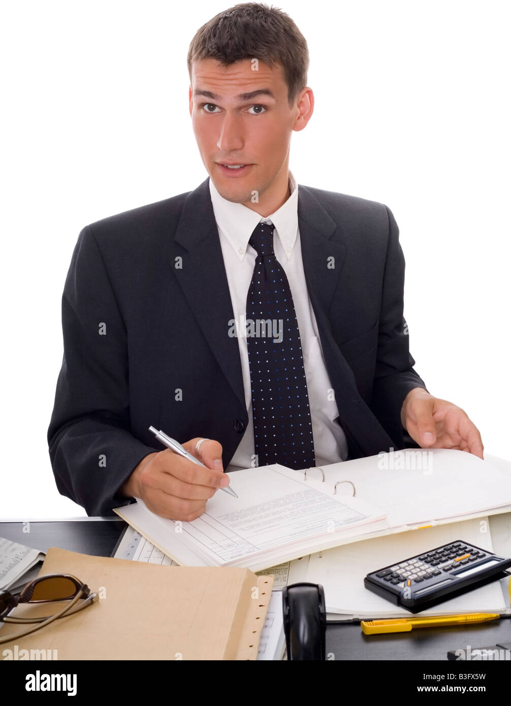 manager with files Stock Photo - Alamy