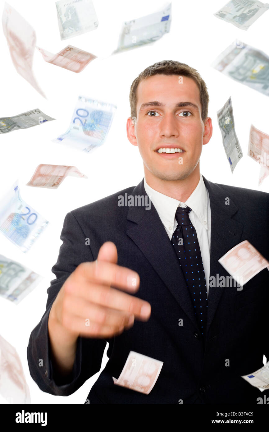 Man banknotes euro rain hi-res stock photography and images - Alamy