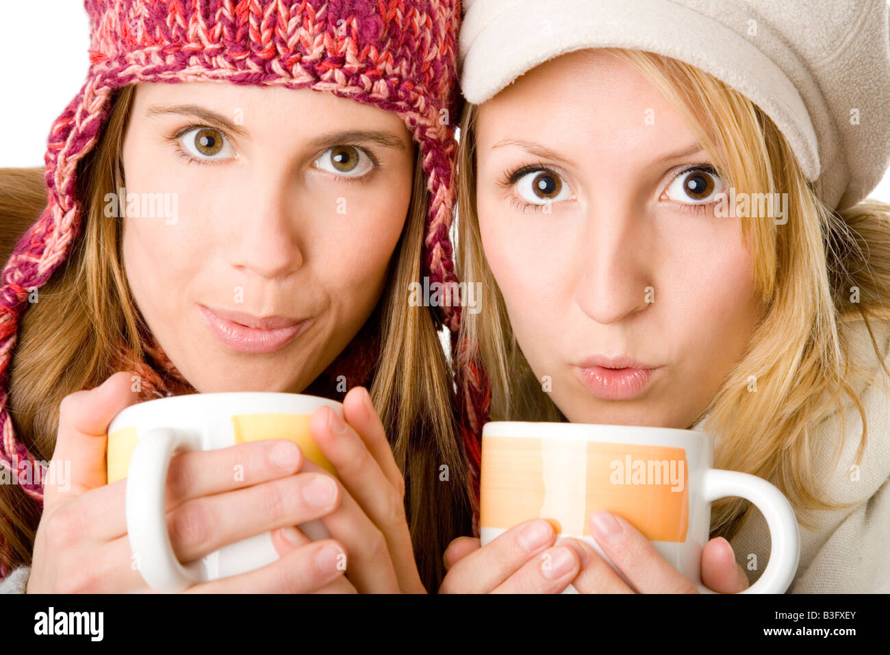 girls with tea Stock Photo - Alamy