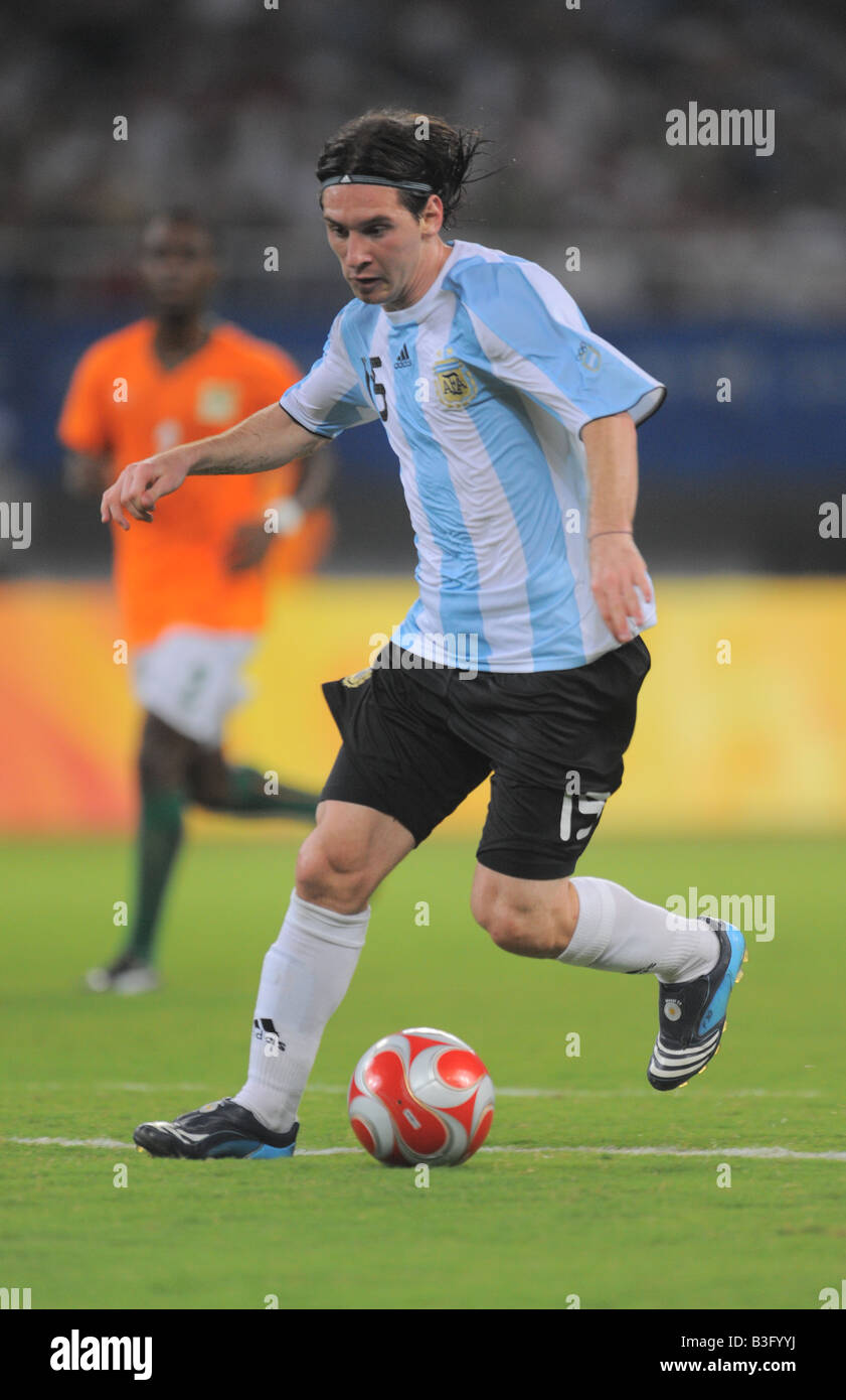 Lionel messi 2008 olympics hi-res stock photography and images - Alamy