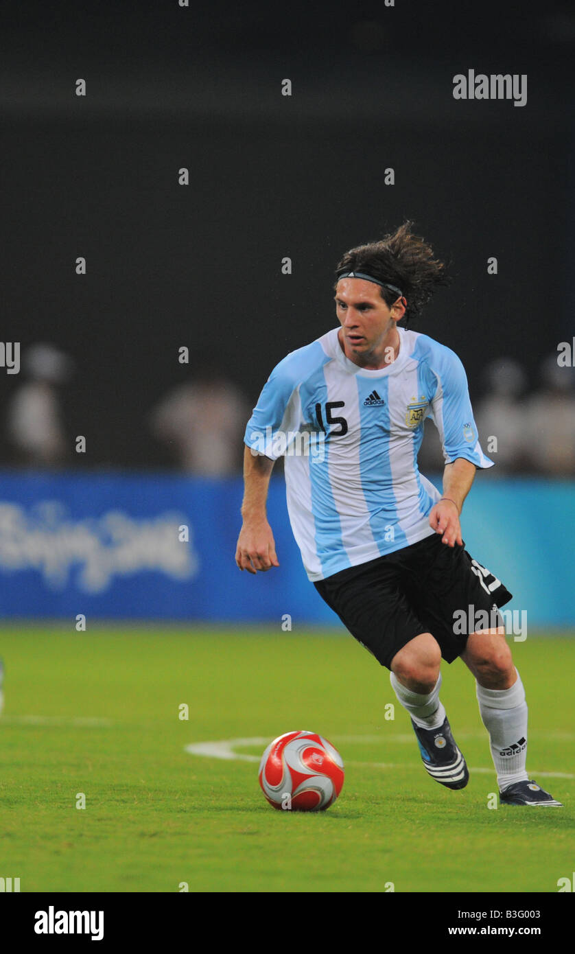 Lionel messi 2008 olympics hi-res stock photography and images - Alamy