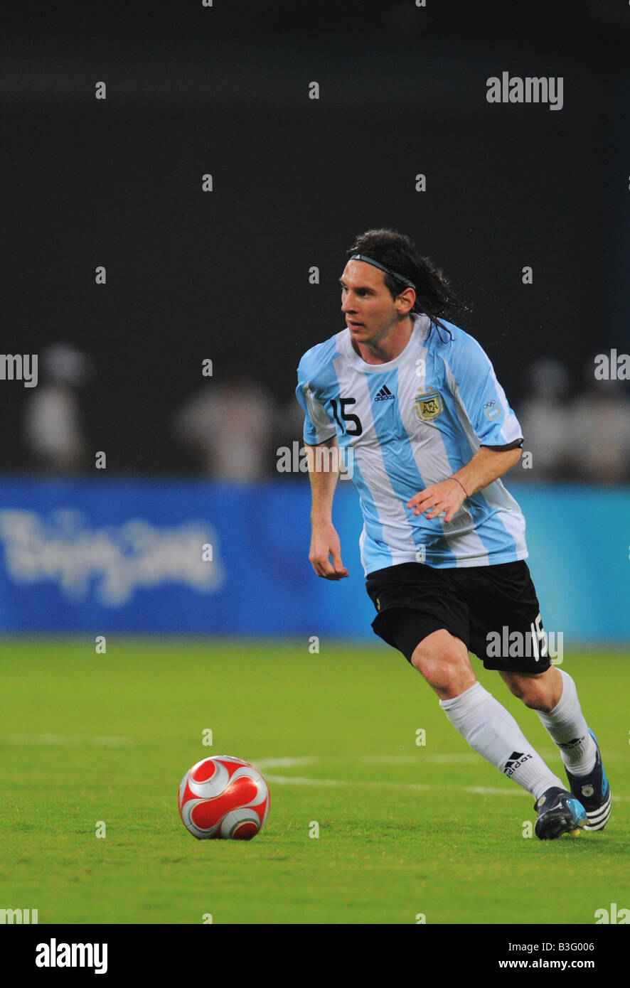 Lionel messi 2008 olympics hi-res stock photography and images - Alamy