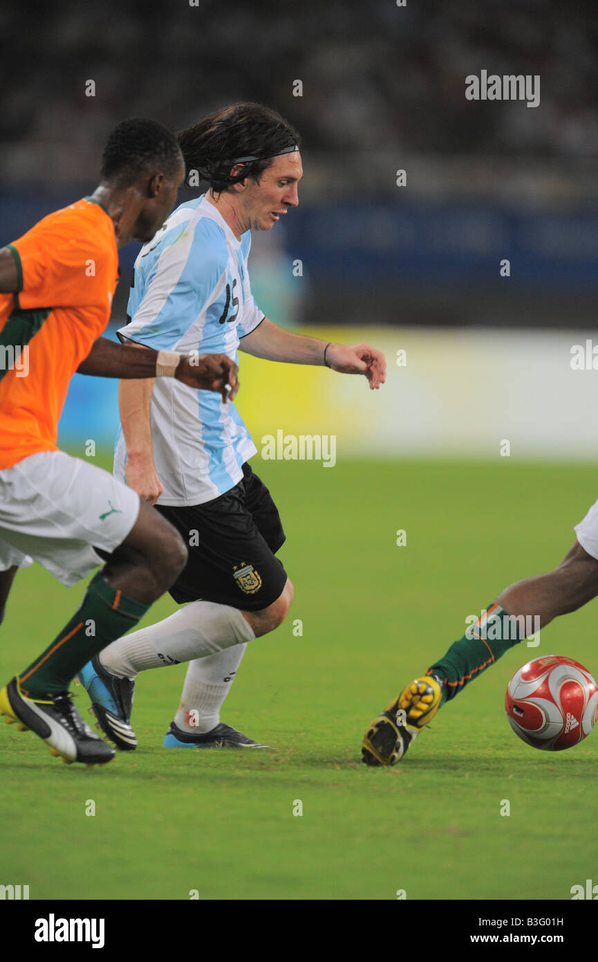 Lionel messi 2008 olympics hi-res stock photography and images - Alamy