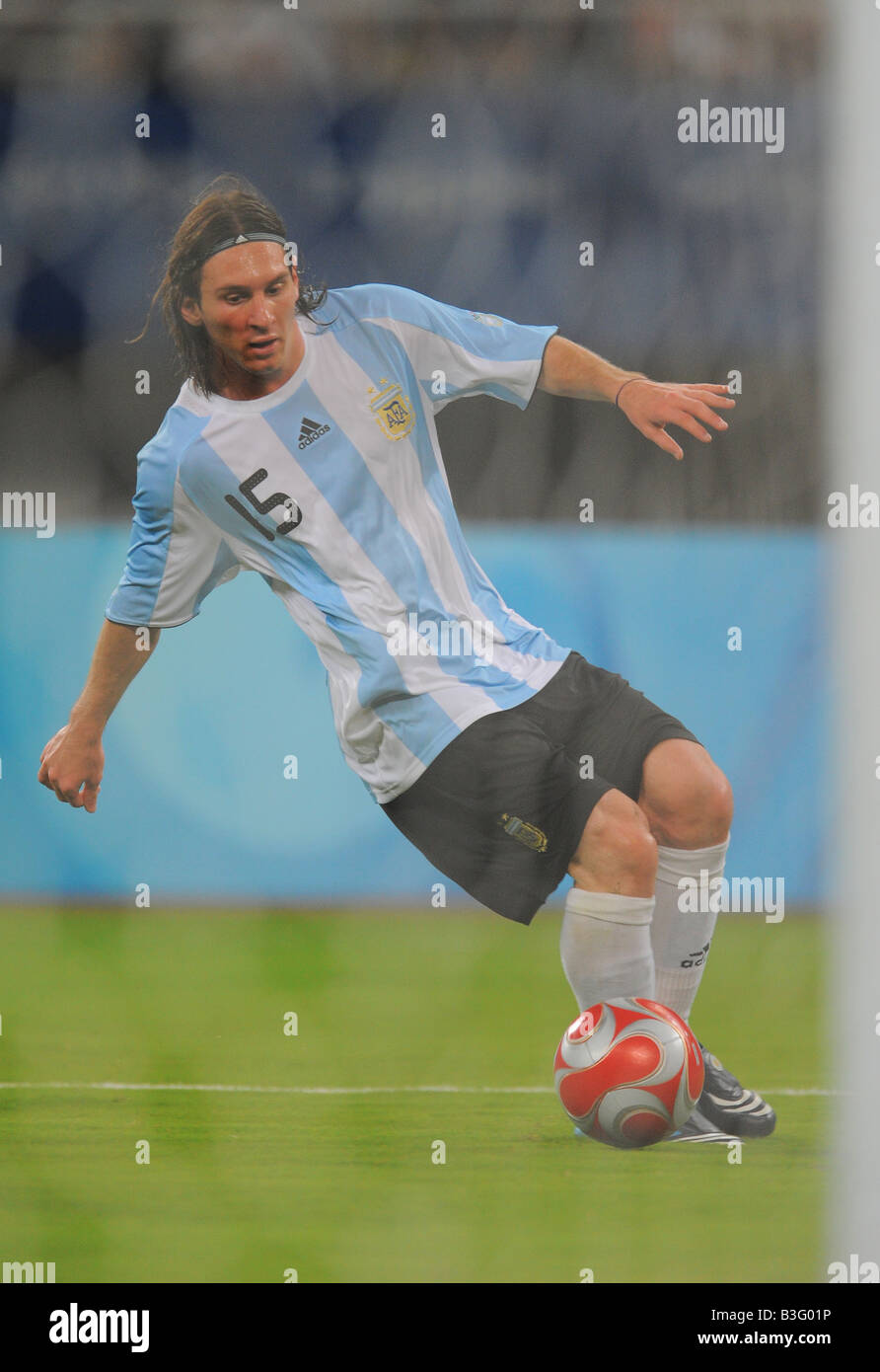 Lionel messi 2008 olympics hi-res stock photography and images - Alamy