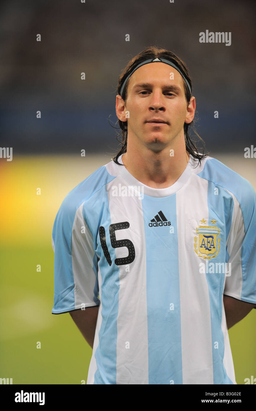 Lionel messi 2008 olympics hi-res stock photography and images - Alamy