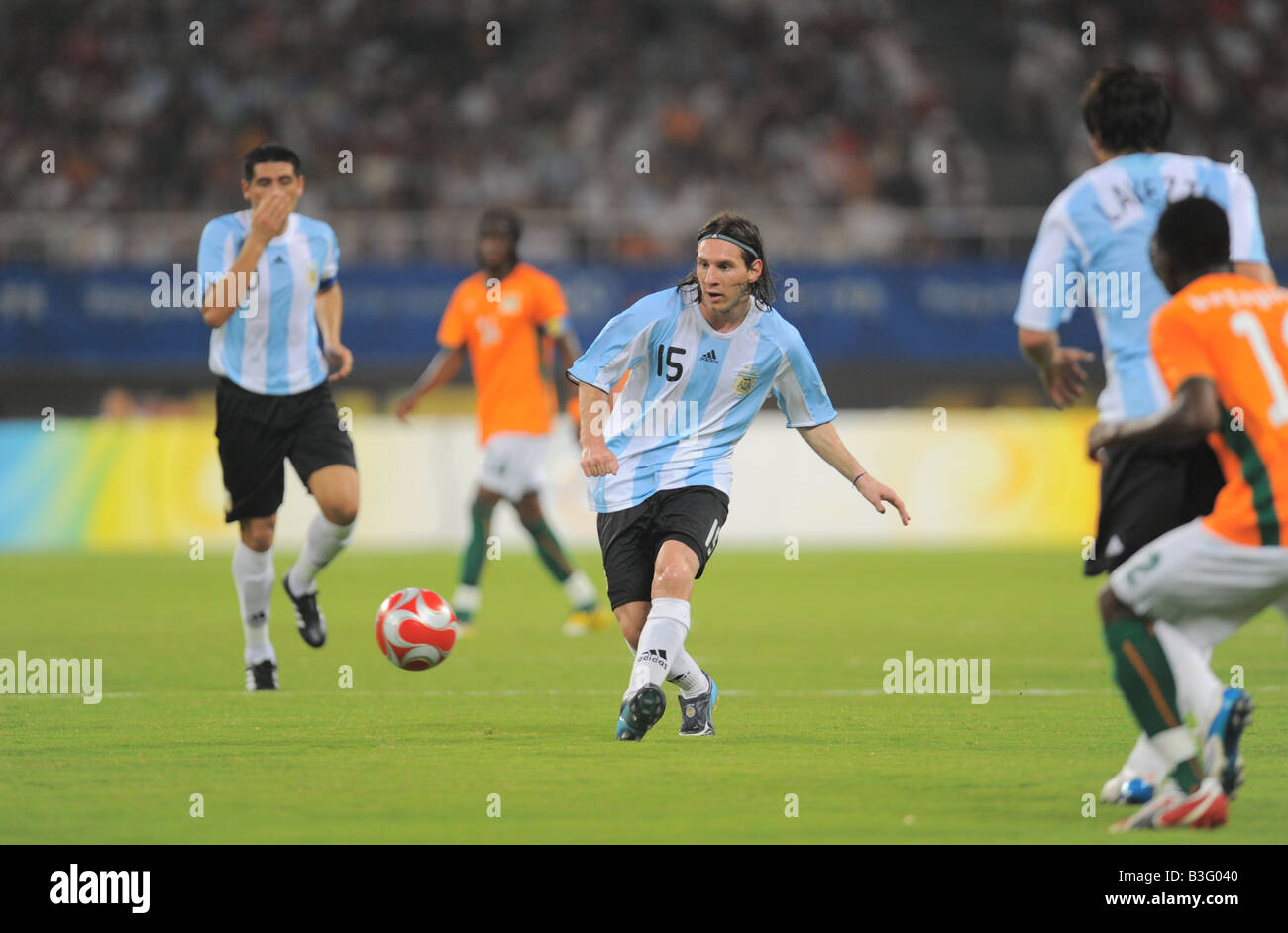 Lionel messi 2008 olympics hi-res stock photography and images - Alamy
