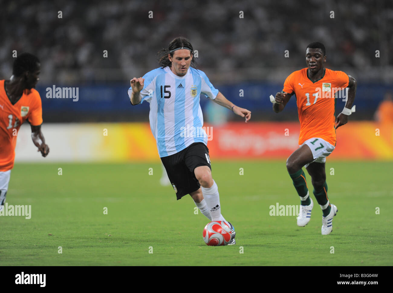 Lionel messi 2008 olympics hi-res stock photography and images - Alamy