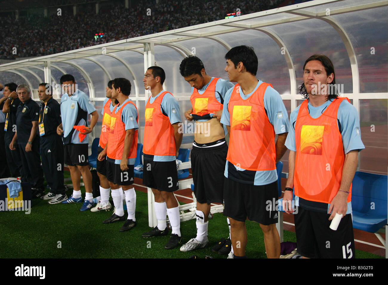 Lionel messi 2008 olympic soccer hi-res stock photography and images ...