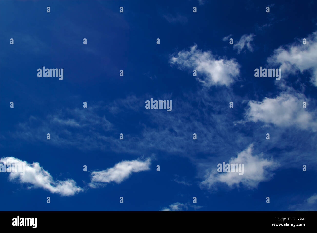 Bright blue summer sky Stock Photo - Alamy