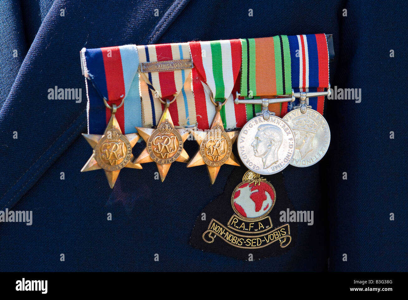Second World War RAF Campaign Service Medals Stock Photo - Alamy
