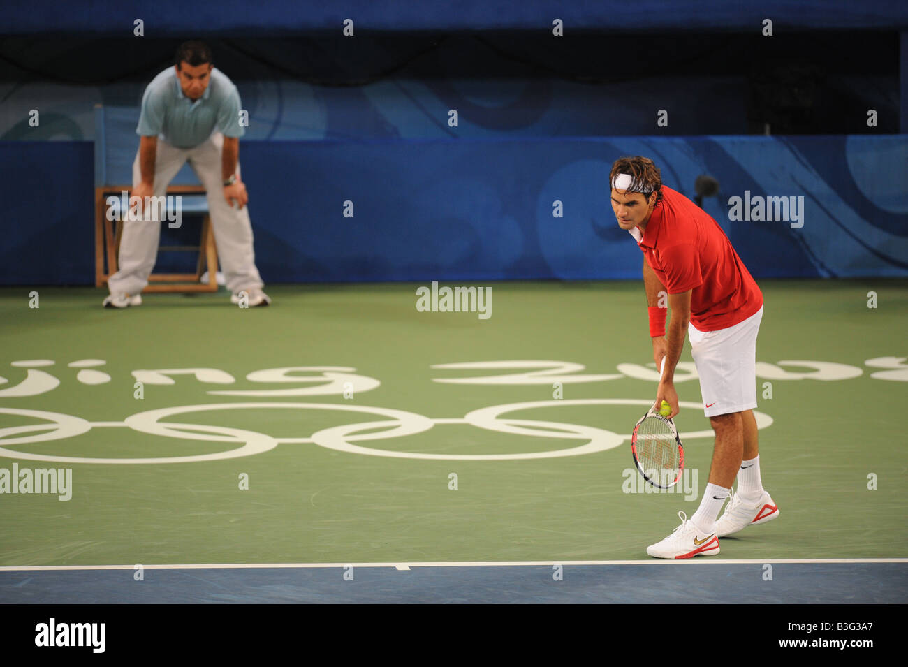 Beijing 2008 federer hi-res stock photography and images - Alamy
