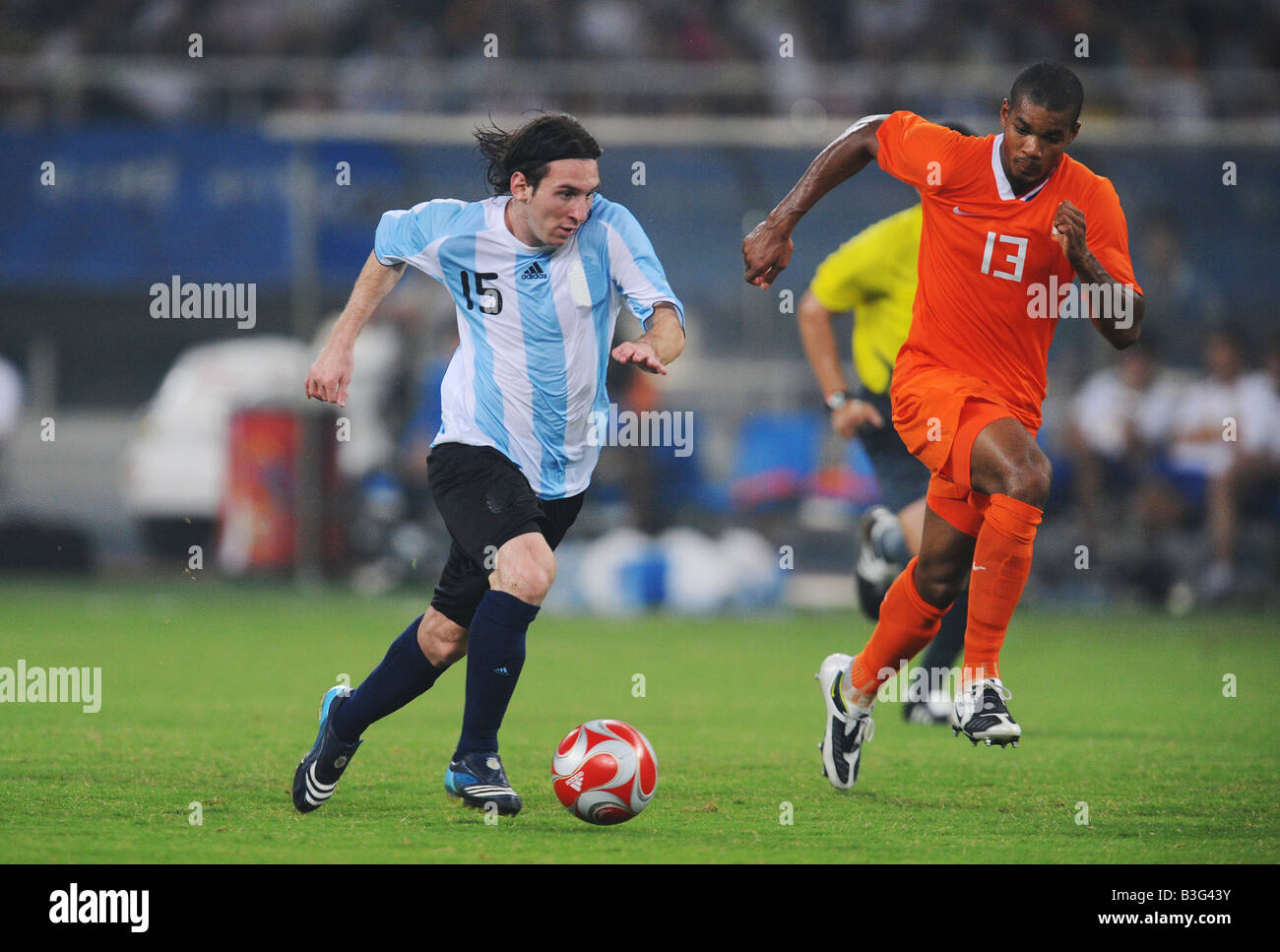 Lionel messi 2008 olympic soccer hi-res stock photography and images ...