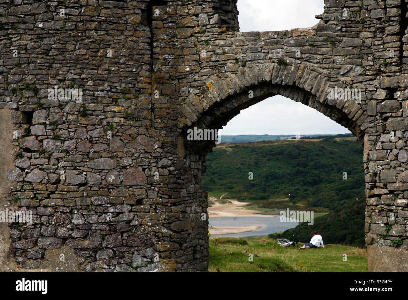 Pennard castle hi-res stock photography and images - Alamy