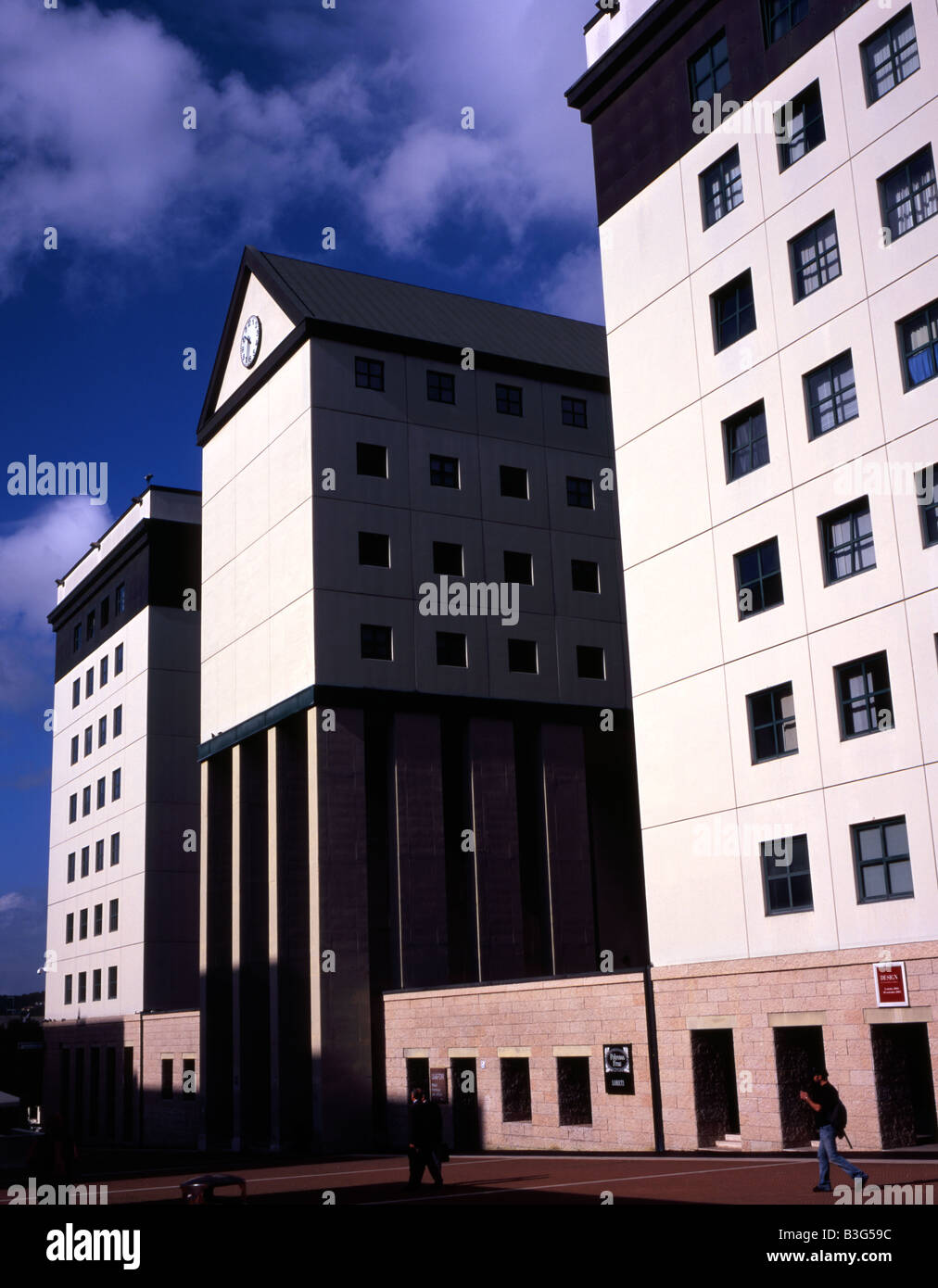 Modern office buildings near the railway station, Perugia, Umbria ...