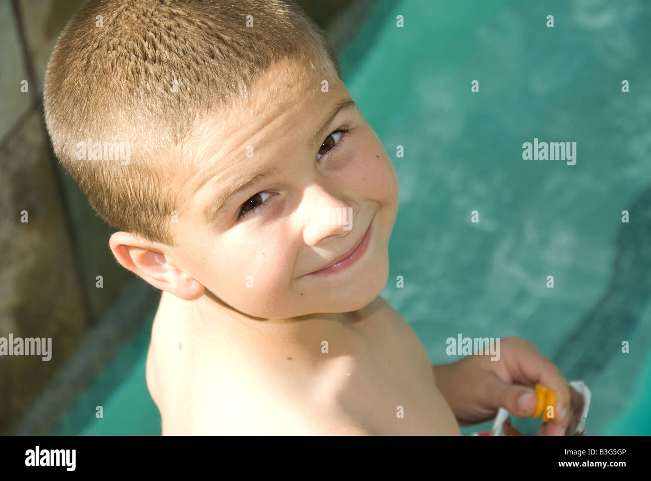 Cooling off in the pool hi-res stock photography and images - Alamy