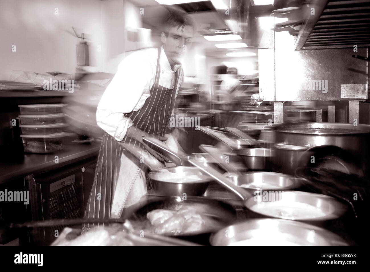 Overworked chef hi-res stock photography and images - Alamy