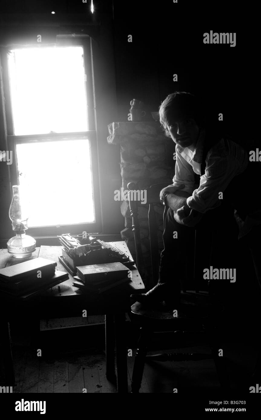 A young man spends time in an old shack writing the next great novel ...