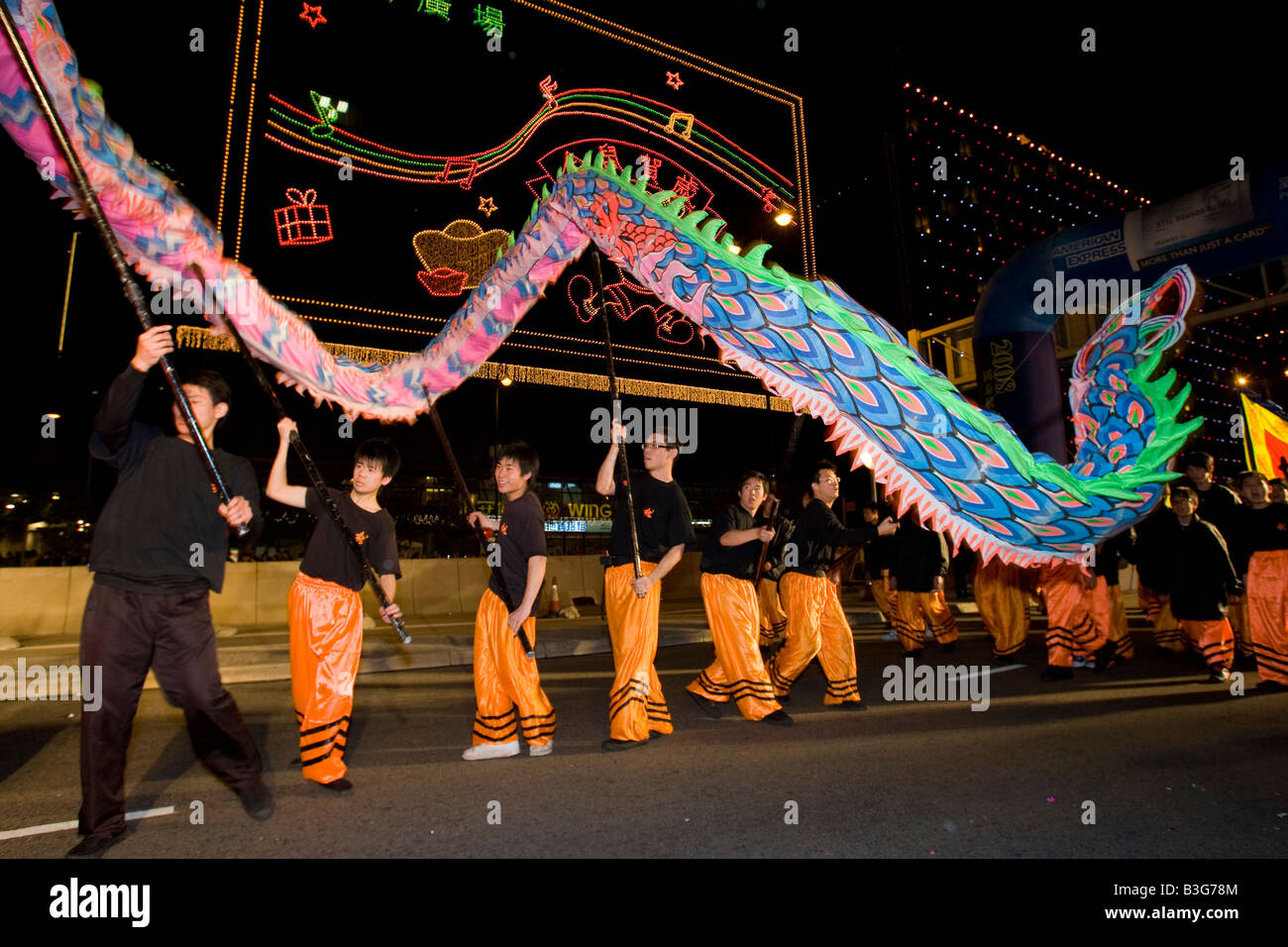 Images from 2008 Chinese New Years Parade in Hong Kong Stock Photo - Alamy