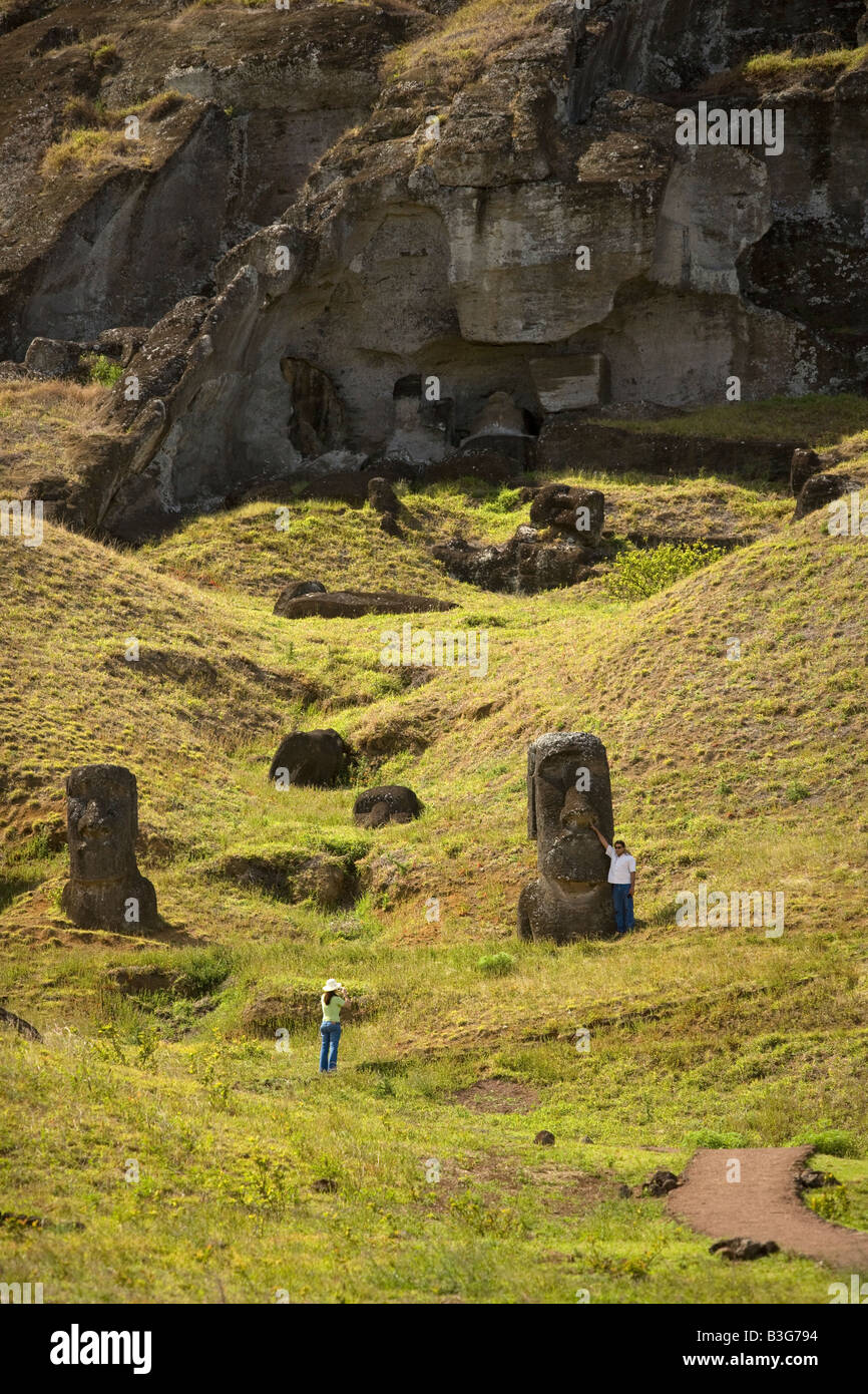 Rano Raraku Easter Island Stock Photo - Alamy