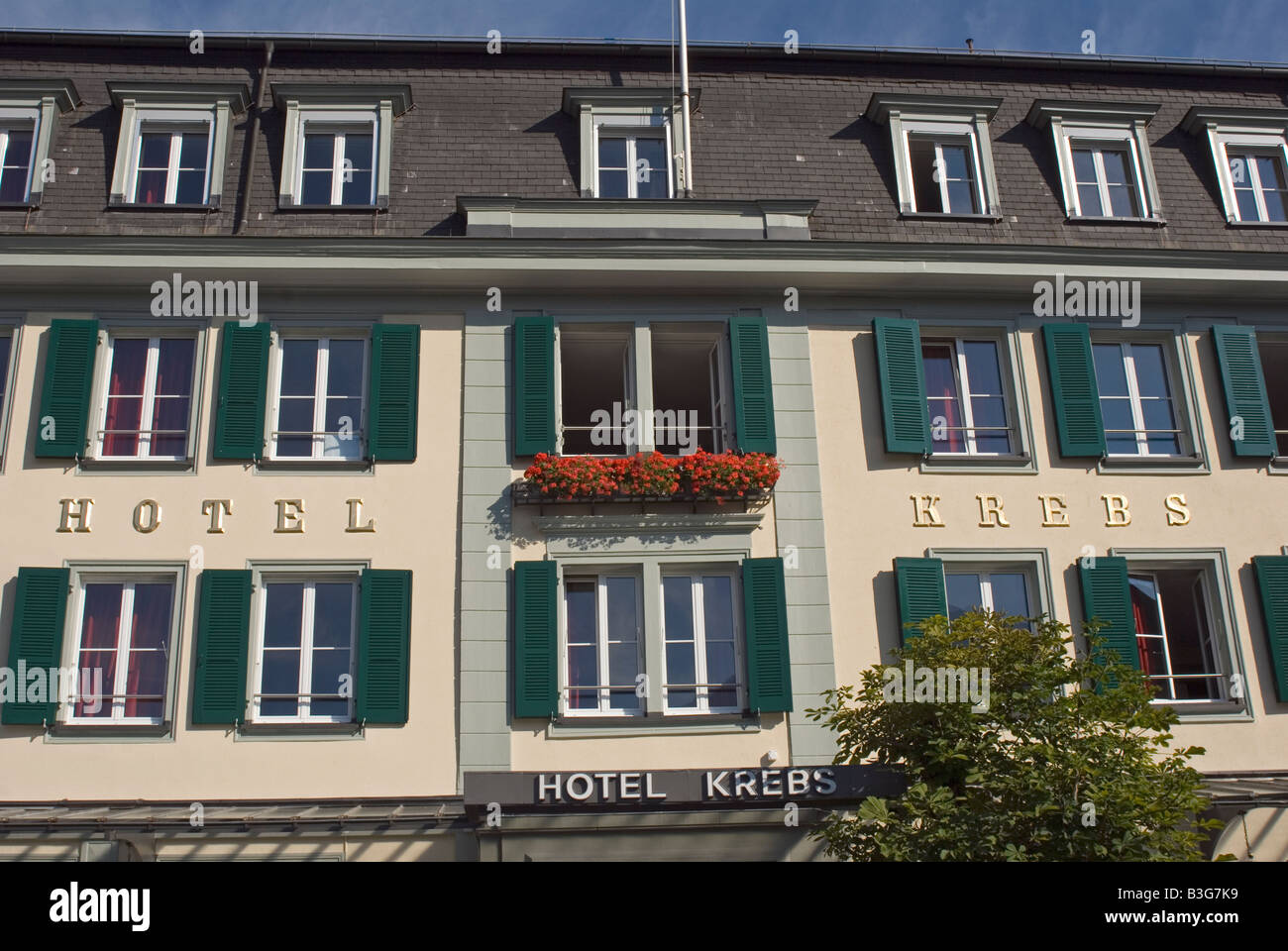 Hotel Krebs Interlaken Switzerland Stock Photo - Alamy