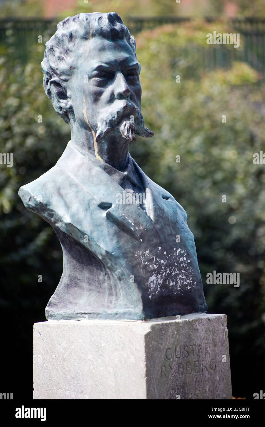 Gustaf Rydberg statue Stock Photo - Alamy