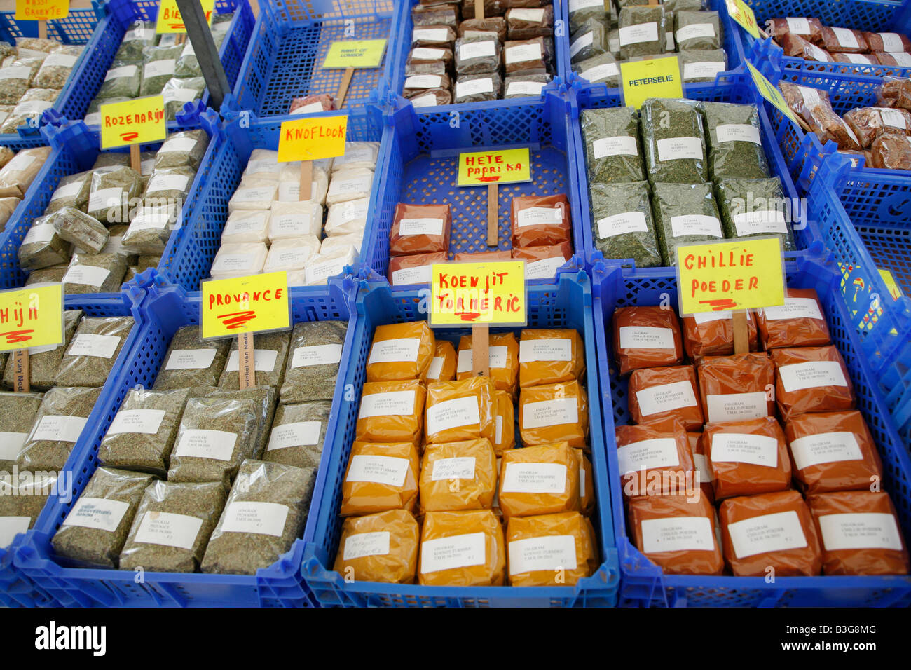 Spices, market, Rotterdam, Netherlands Stock Photo - Alamy