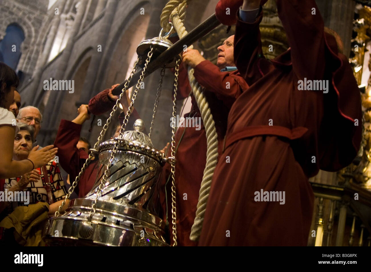 Botafumeiro incensory in the cathedral of Santiago de Compostela WAY OF ...