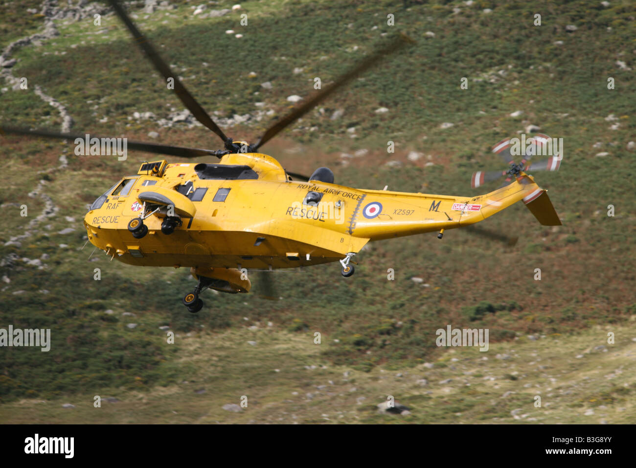 RAF Westland Sea King rescue helicopter in flight Stock Photo - Alamy