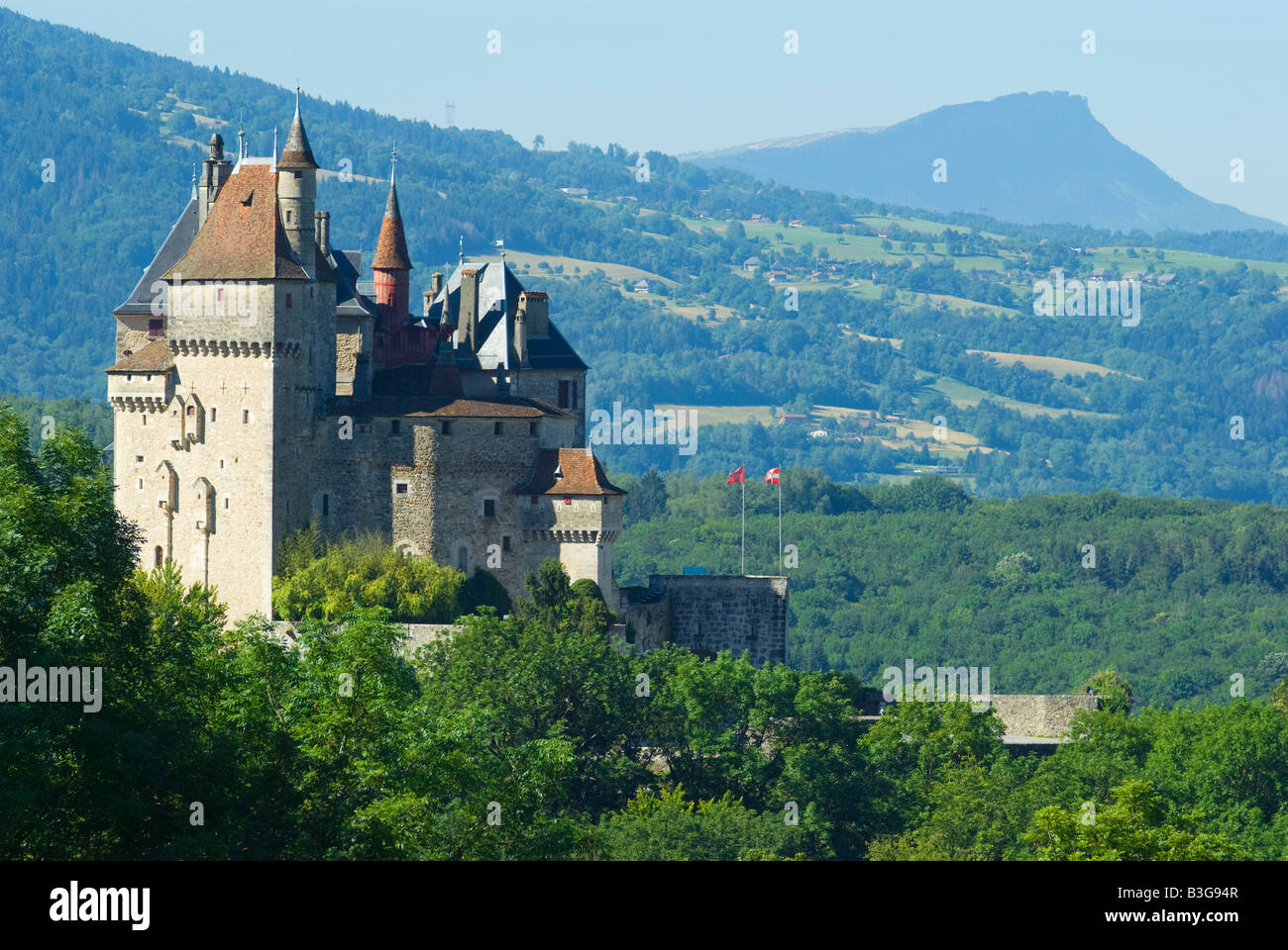 Chateau de Menthon Stock Photo - Alamy