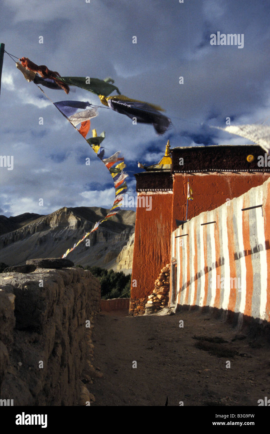 Upper Mustang, Nepal. Buddhist kingdom in the Himalayas. Monastery ...