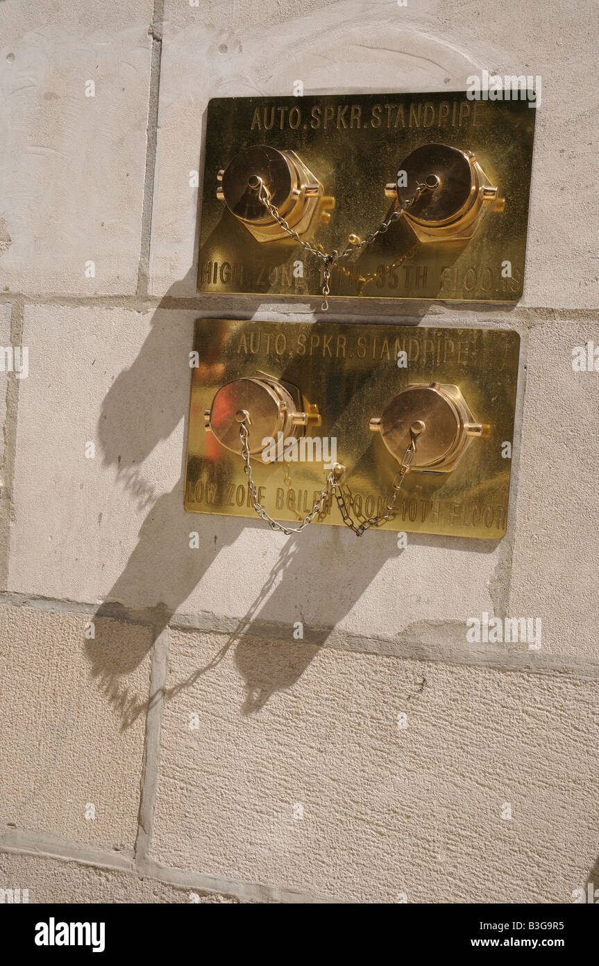 Fire Hydrants. Facade of the Chicago Tribune Tower. North Michigan ...