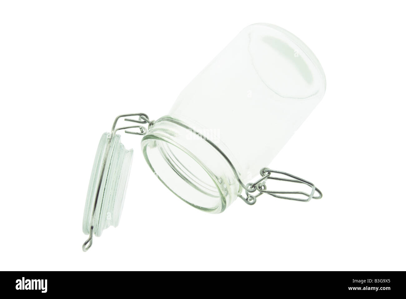 Empty Glass Jar Stock Photo - Alamy
