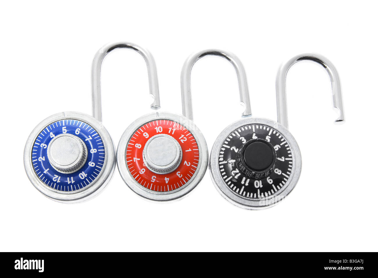 Number combination locks Cut Out Stock Images & Pictures - Alamy