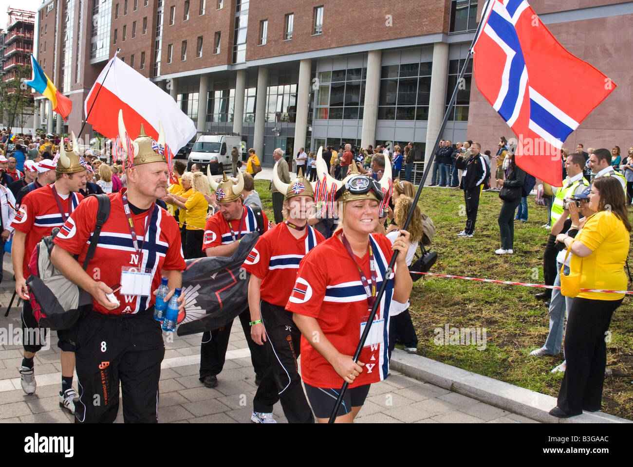 The Norwegian team at the World Firefighter games in Liverpool August ...