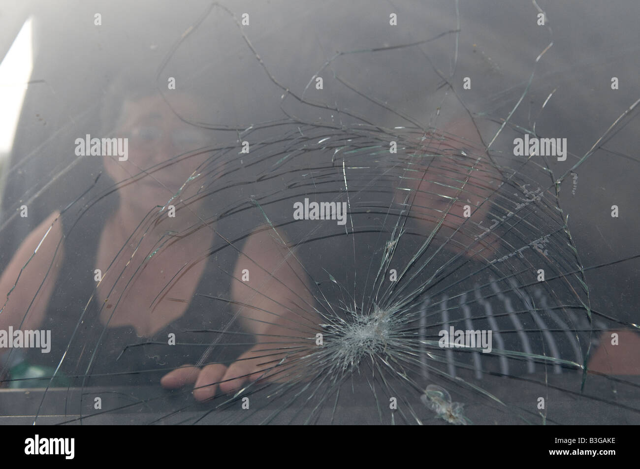 Bullet riddled car hi-res stock photography and images - Alamy