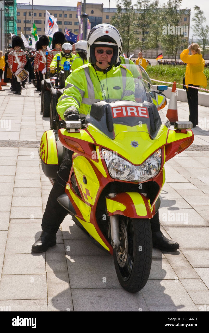 A First response firefighter from Merseyside fire service Stock Photo ...