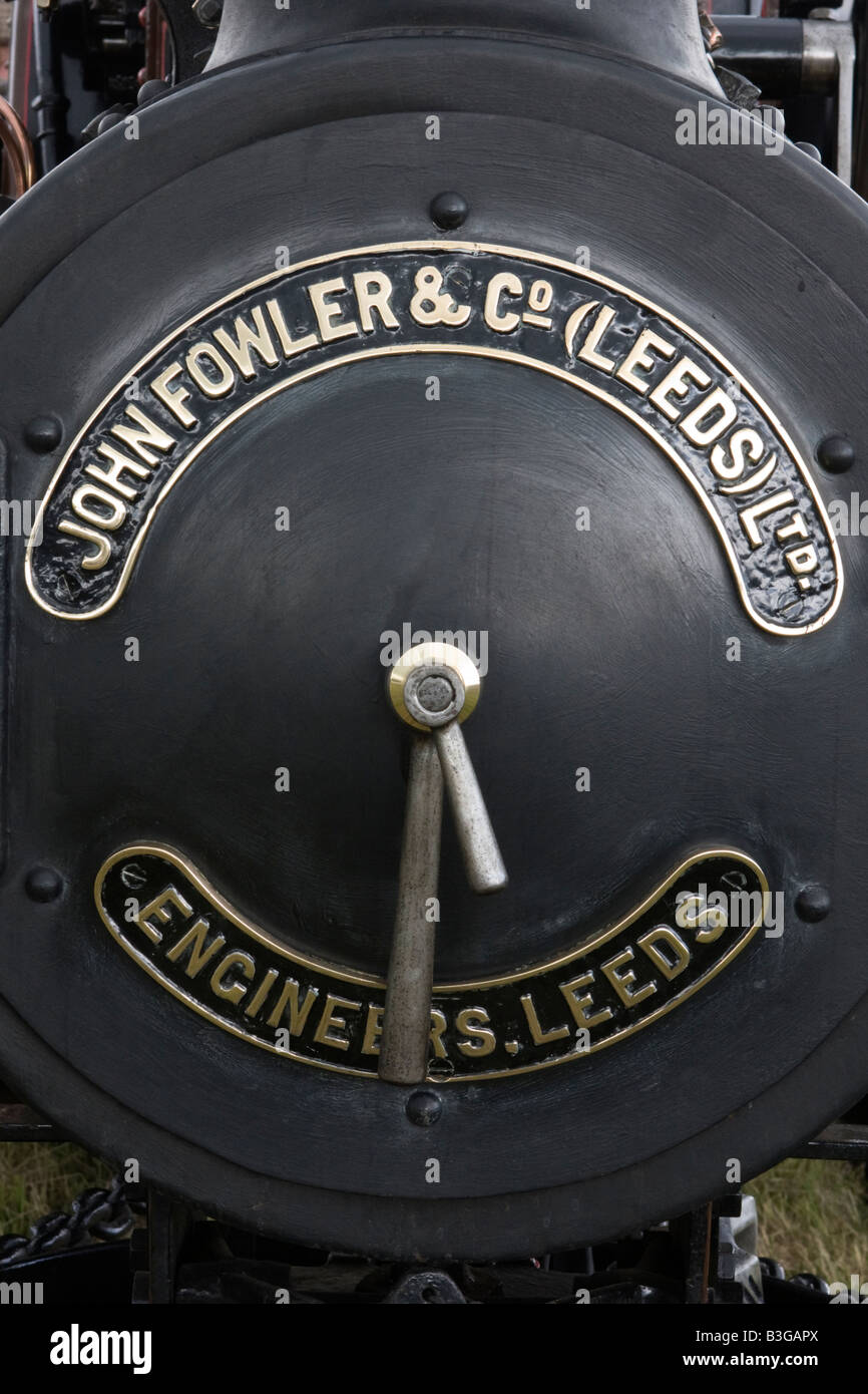 View of front of vintage John Fowler A4 class traction engine Stock ...