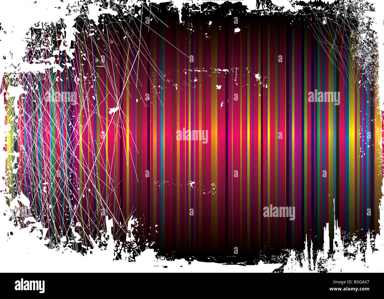 Striped rainbow background overlayed by a grunge effect Stock Photo - Alamy
