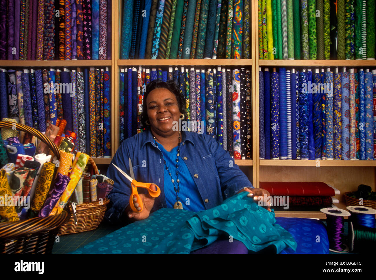 Fabric Store High Resolution Stock Photography and Images - Alamy