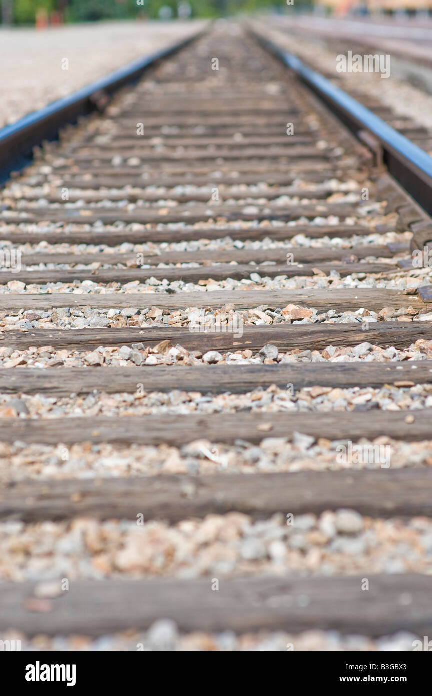 Train tracks distance hi-res stock photography and images - Alamy