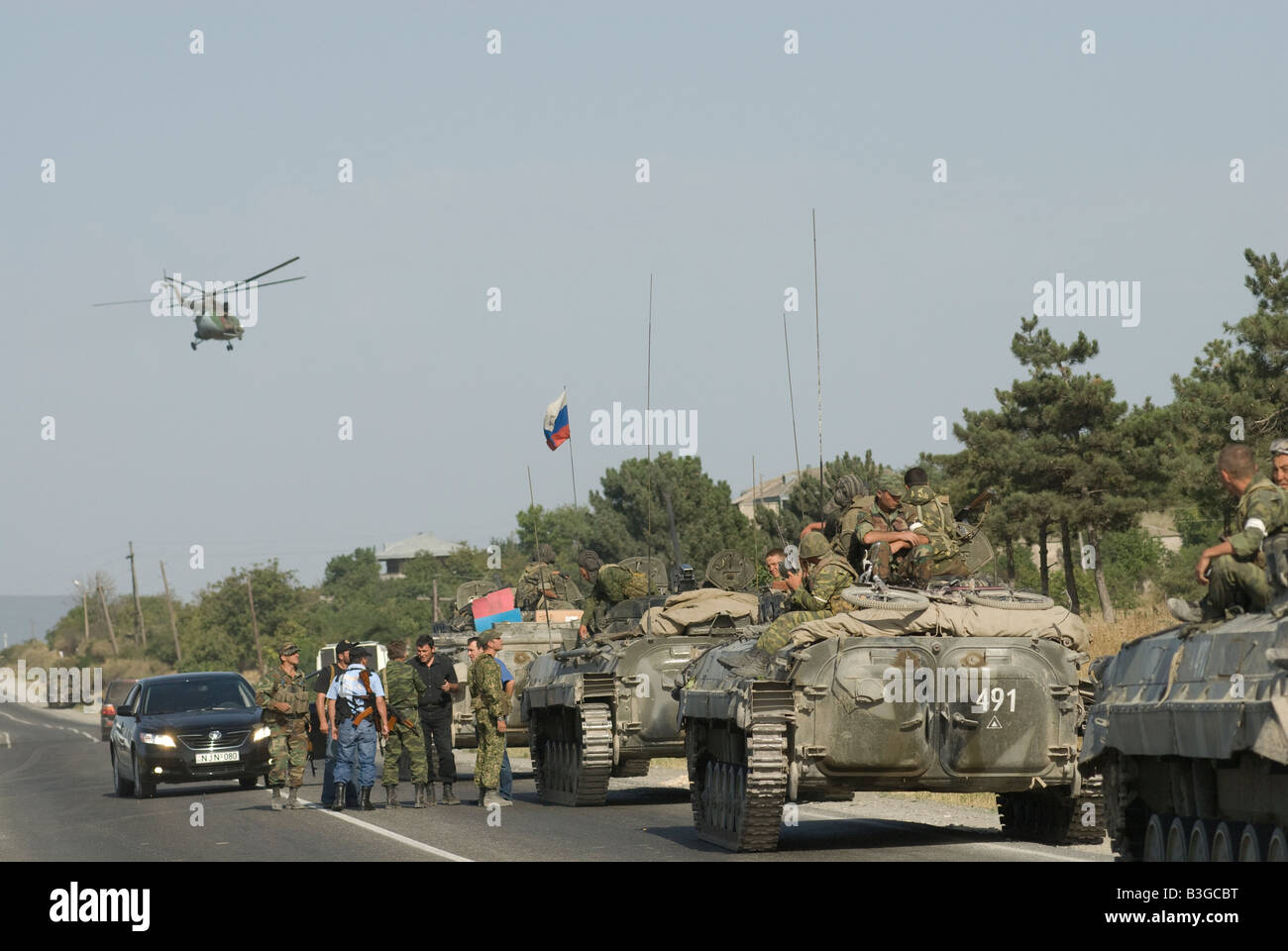 2008 georgia russia troops hi-res stock photography and images - Alamy