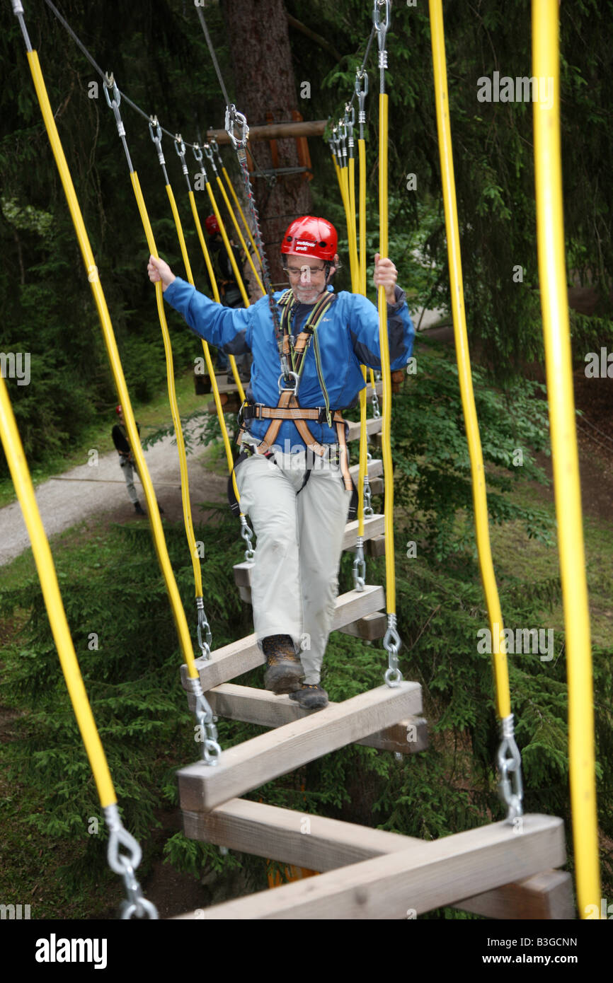High rope course fulpmes hi-res stock photography and images - Alamy