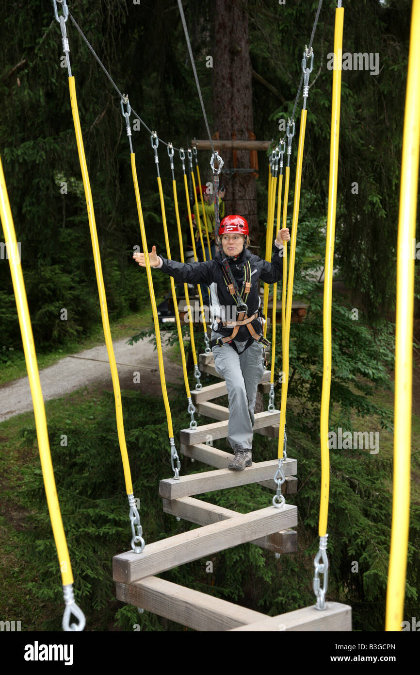 High rope course fulpmes hi-res stock photography and images - Alamy